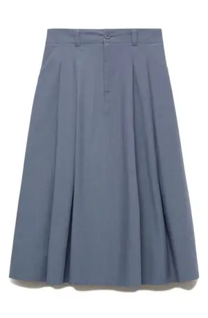 Mango Pleated Midi Skirt