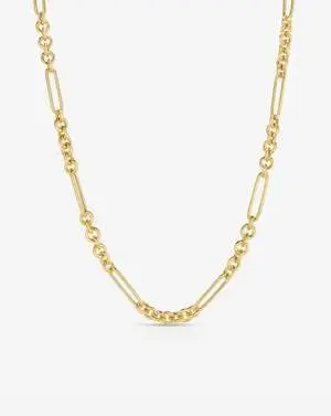 Ring Concierge Mixed Link Chain Necklace - One-color