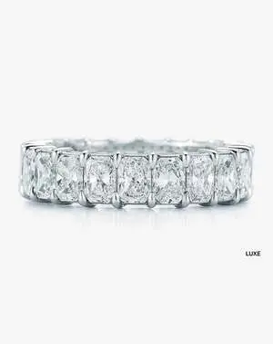 Ring Concierge Radiant Lab Diamond Eternity Band Wedding Band - Platinum