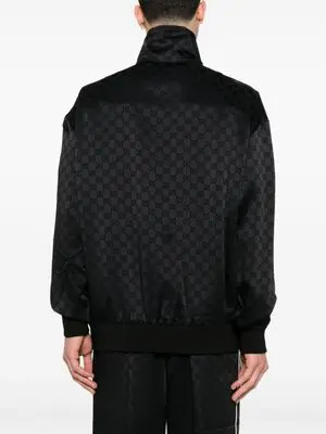 Gucci Gg Satin Zip-up Jacket