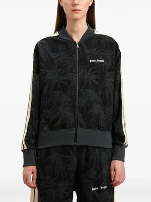 Palm Angels Jacquard Zipped Sweater