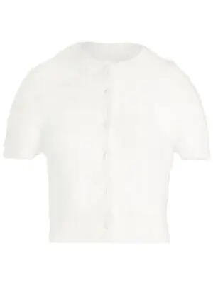 MAISON MARGIELA Cropped Cardigan - White