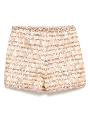 Elie Saab Tweed Sequin Shorts