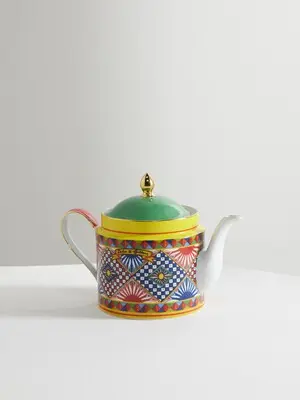 Dolce & Gabbana Painted Porcelain Tea Pot - Multi