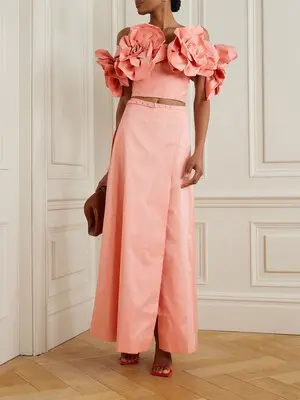 Aje Etta Belted Maxi Skirt - Orange