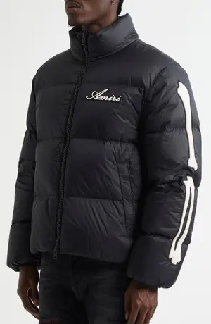 Amiri Bones Down Puffer Jacket - Black