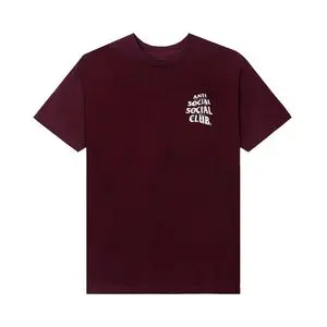 ANTI SOCIAL SOCIAL CLUB Phanertic Tee 'burgundy - Red