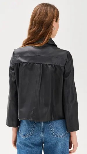 Ba&sh Mylos Leather Jacket - Noir
