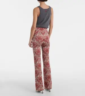 Rabanne Paisley Straight Pants
