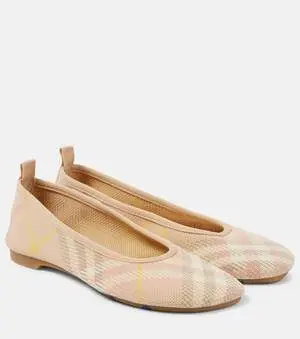 Burberry Square Toe Flats For Women