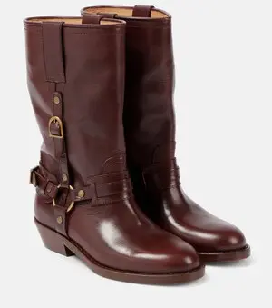Isabel Marant Étoile Heiko Leather Ankle Boots - Brown