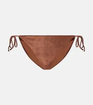 Jade Swim Ties Bikini Bottom - Brown