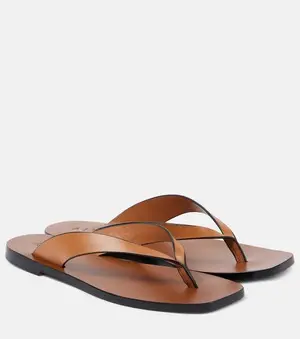 A.emery Kinto Leather Sandals - Brown