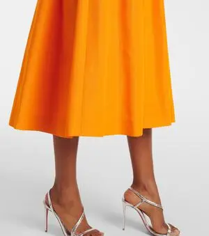 Carolina Herrera Cotton-blend Cocktail Dress