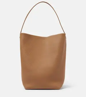 THE ROW N/s Park Large Leather Tote Bag - Beige