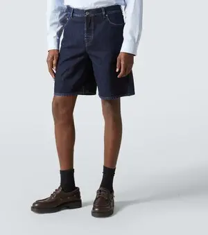 Burberry Mid-rise Denim Shorts