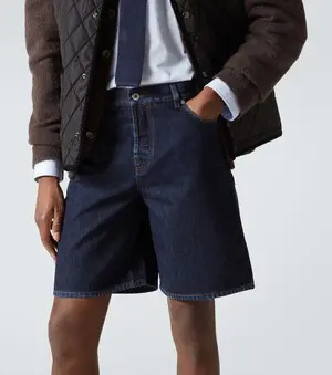 Burberry Mid-rise Denim Shorts