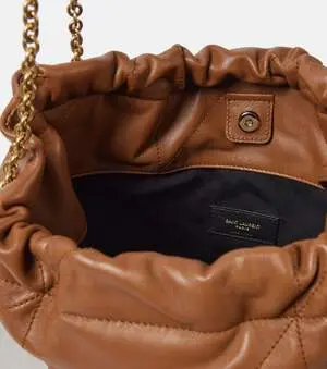 Saint Laurent Jamie Pouchon Leather Shoulder Bag - Brown