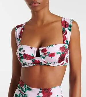 ALEXANDRA MIRO Donna Floral Bikini Top