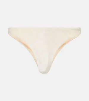Jade Swim Vera Terry Bikini Bottom - Beige