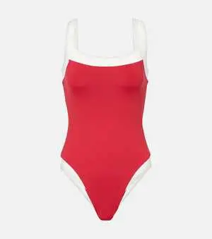 Marysia Marysia Bianco Maillot One Piece Swimsuit Red