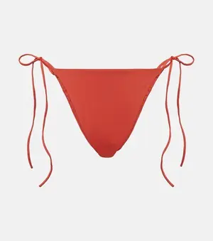 Magda Butrym Floral-appliqué Bikini Bottom - Orange