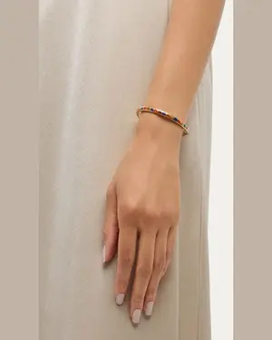 JAN LESLIE Lapis, Carnelian, And Tigers Eye Dash Bracelet