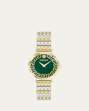 Versace Versace 35mm Daedalus Watch Green Gold
