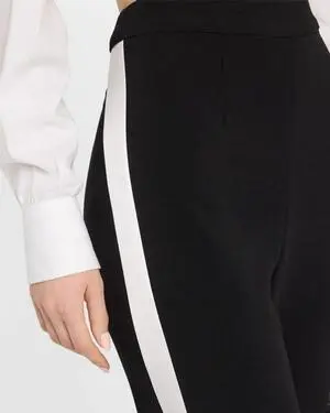 SERGIO HUDSON Bootcut Tuxedo Pants - Ebony