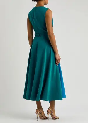 ROKSANDA Parsa Color-blocked Midi Dress