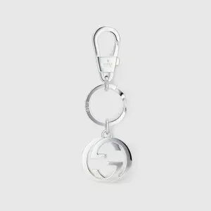Gucci Interlocking G Keychain - Silver