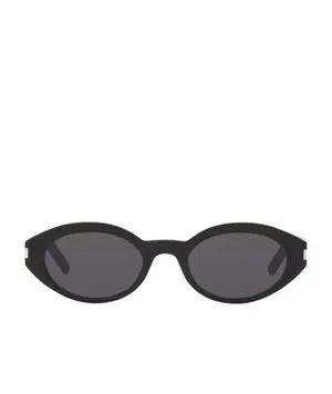 Saint Laurent Round-frame Acetate Sunglasses - Brown