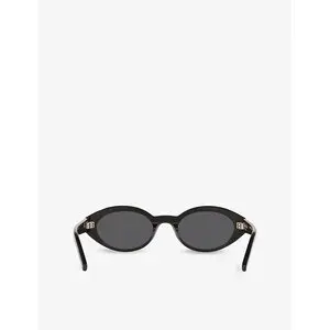 Saint Laurent Round-frame Acetate Sunglasses - Brown
