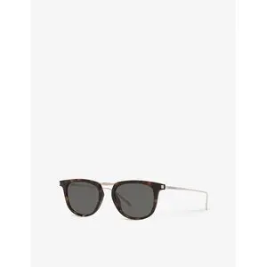 Saint Laurent Ys000620 Sl 753 Round-frame Sunglasses - Brown