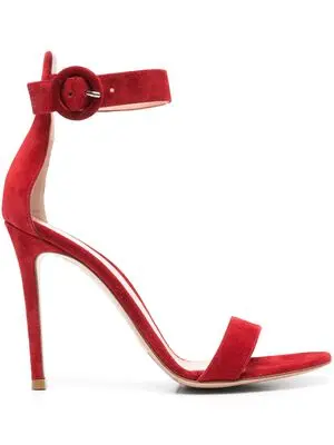 GIANVITO ROSSI 105mm Portofino Sandals - Red