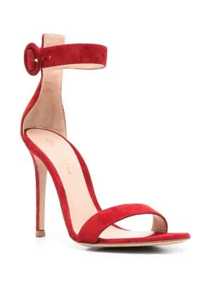GIANVITO ROSSI 105mm Portofino Sandals - Red