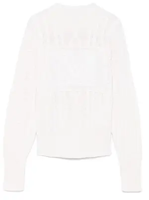 Max Mara Miranda Intarsia-knit Sweater - White