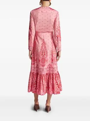 Etro Printed Poplin Midi Dress