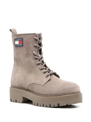 Tommy Hilfiger Suede Lace-up Boots