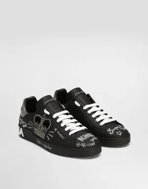 Dolce & Gabbana Portofino Calfskin Sneakers - Multicolor