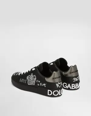 Dolce & Gabbana Portofino Calfskin Sneakers - Multicolor