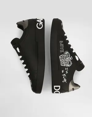 Dolce & Gabbana Portofino Calfskin Sneakers - Multicolor