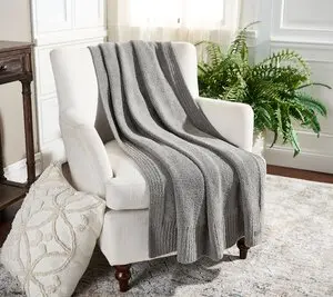 Barefoot Dreams As Is Cozychic 45x60 Stacked Ribbed Blanket - One-color
