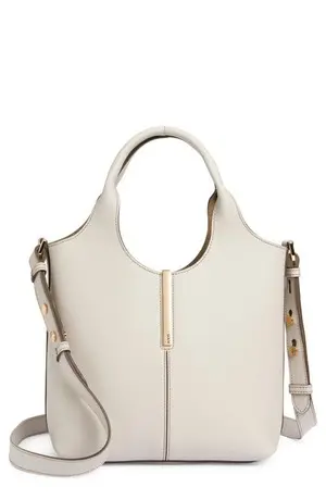 TOD'S Mini Leather Tote - Mastice/ Corda Med