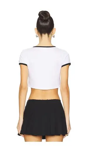 Gcds Ti Amo Crop T-shirt - Optic White