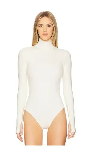 Commando Neoprene Turtleneck Bodysuit - Ivory