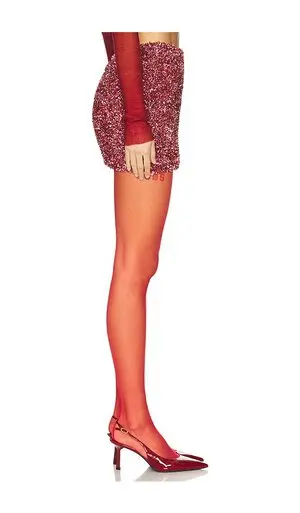 Gcds Metallic Mini Skirt