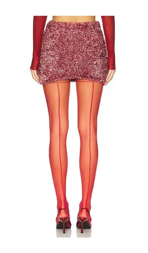 Gcds Metallic Mini Skirt