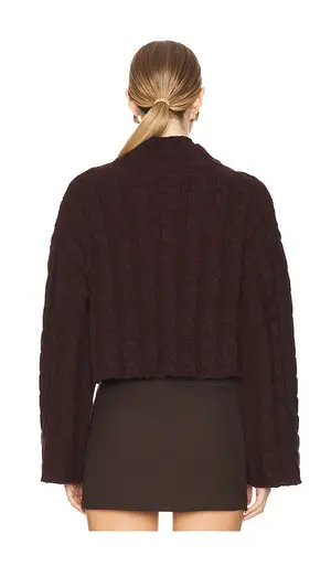 Astr The Label Sloan Cable Knit Sweater