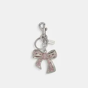 COACH® Bow Bag Charm - Silver/purple